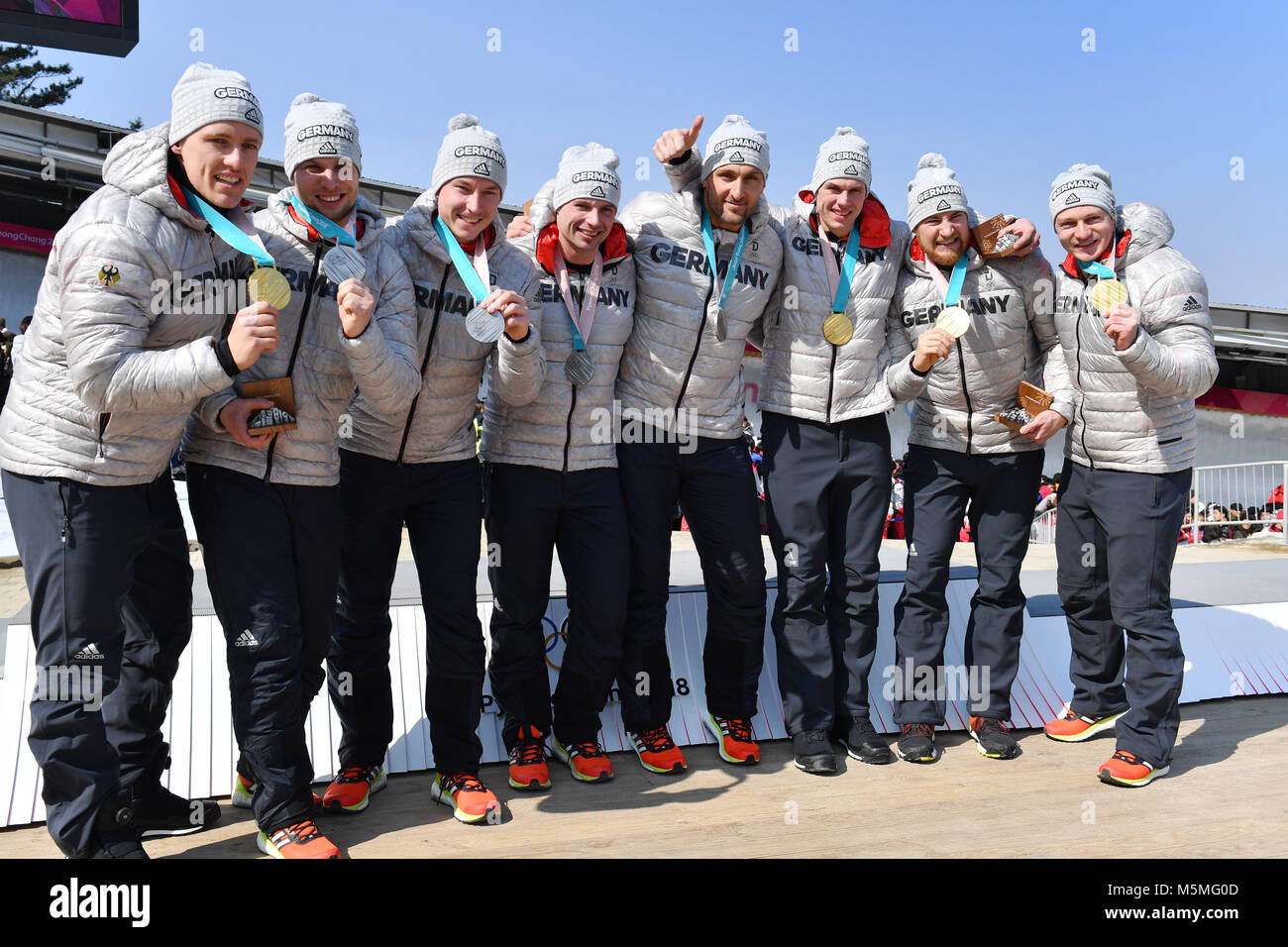 v.li:Bob Germany with WALTHER Nico, KUSKE Kevin, ROEDIGER Alexander ...