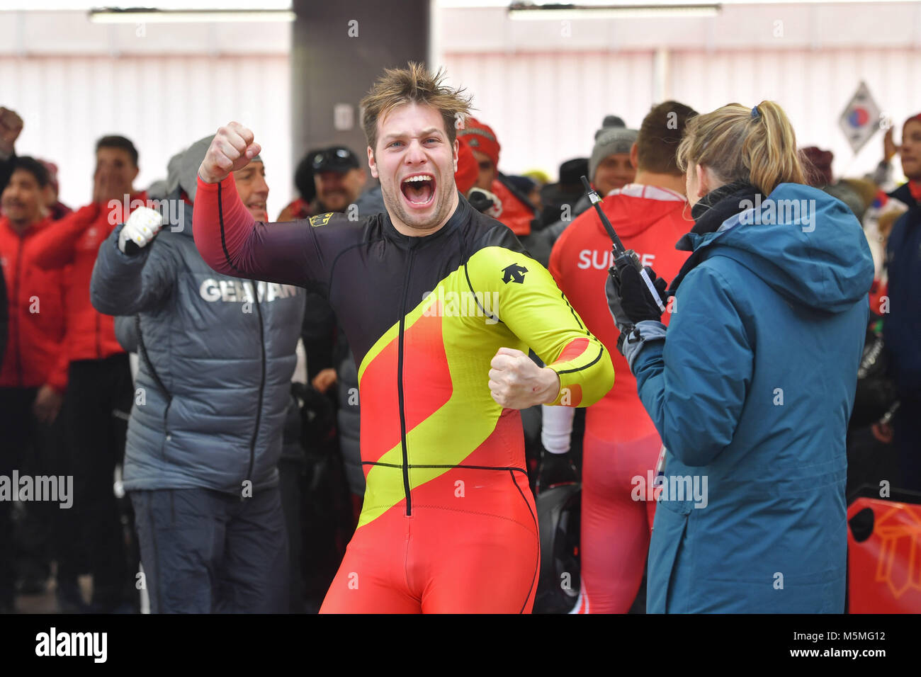 Nico WALTHER (GER) Bob Germany with jubilation, Freude, Begeisterung ...