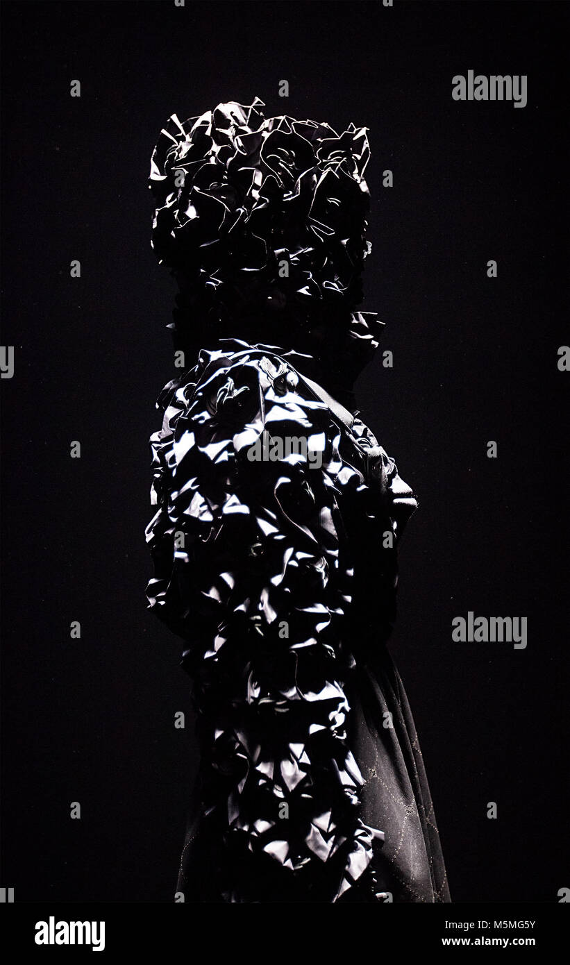 Beijing, Italy. 20th Feb, 2018. A creation from the Moncler Autumn ...