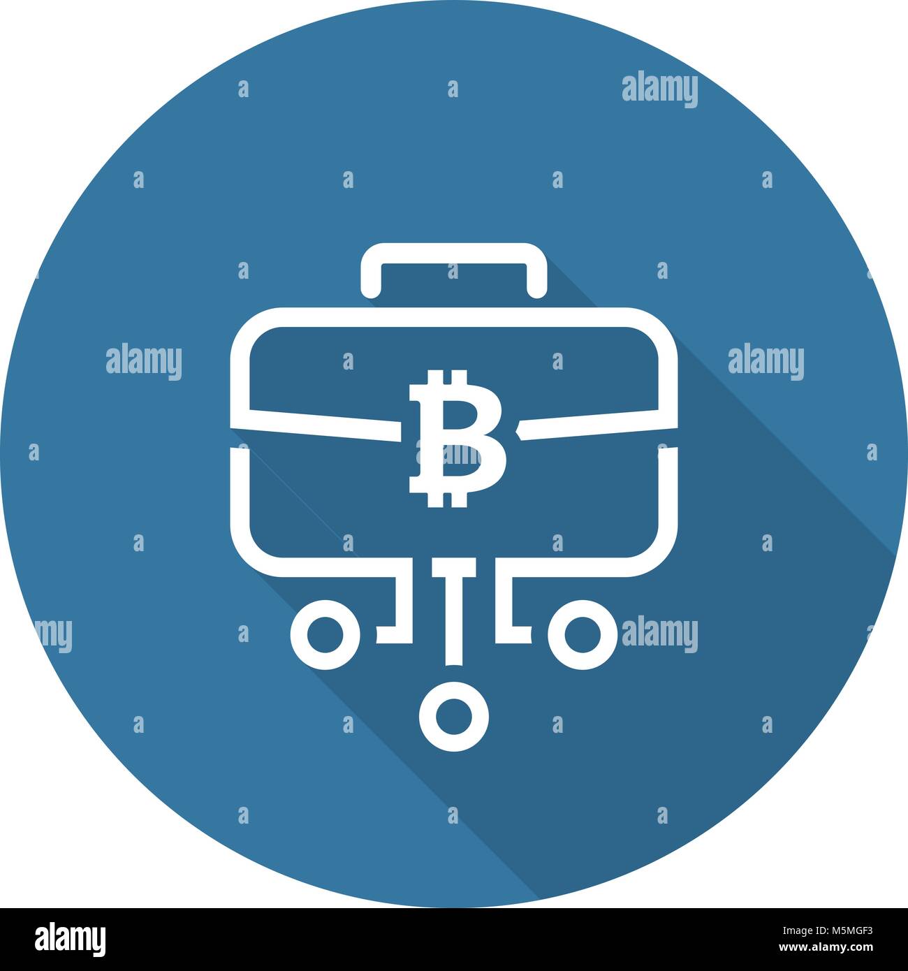 Bitcoin Briefcase Icon Stock Vector Image & Art - Alamy