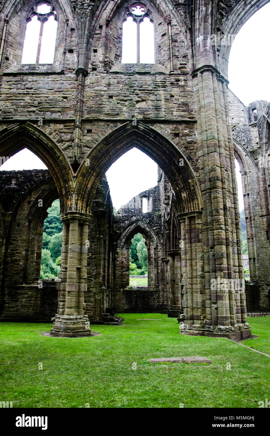 Tintern Abbey in Wales Stock Photo - Alamy