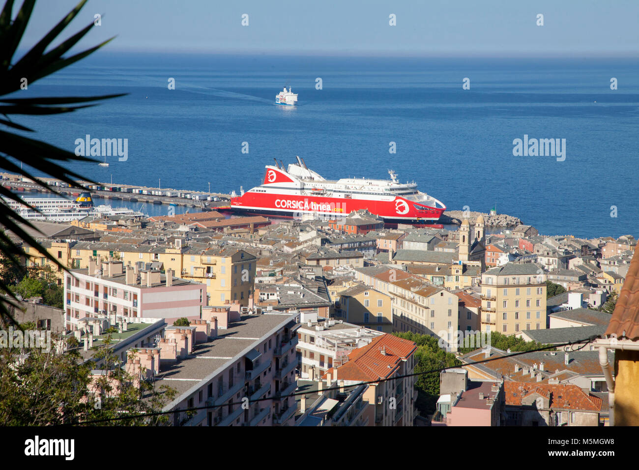 Corsica Linea Ferry in dock at Bastia, Corsica, France Stock Photo - Alamy