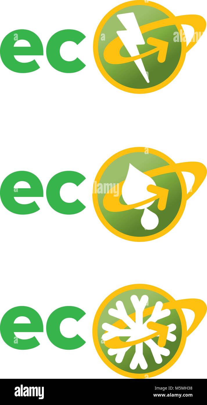 Eco heating illustration Stock Vector Images - Alamy