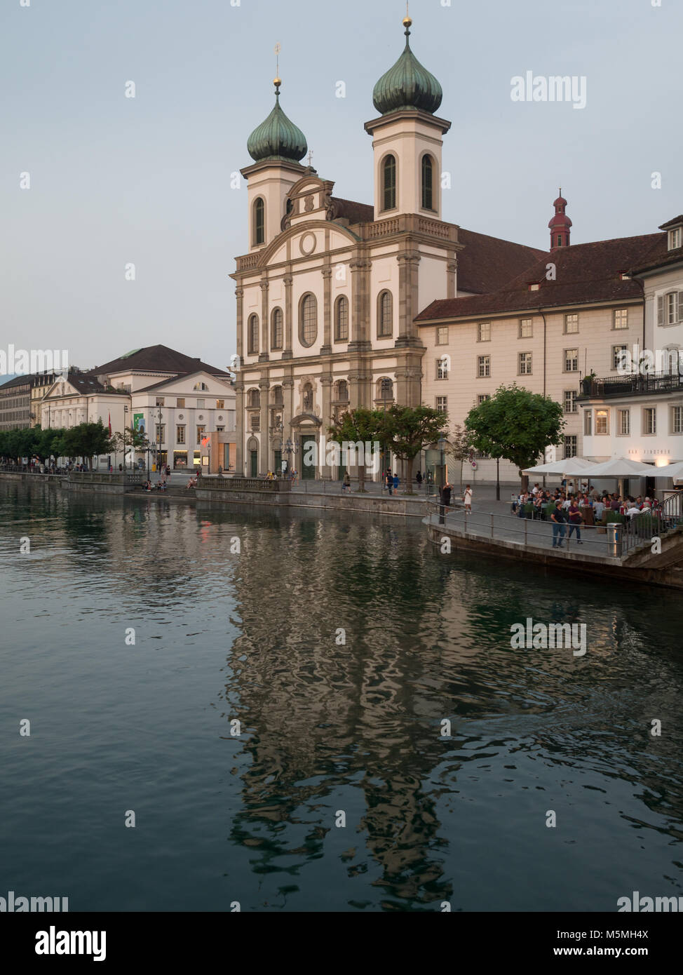 Luzern Jesuit Church Stock Photo - Alamy