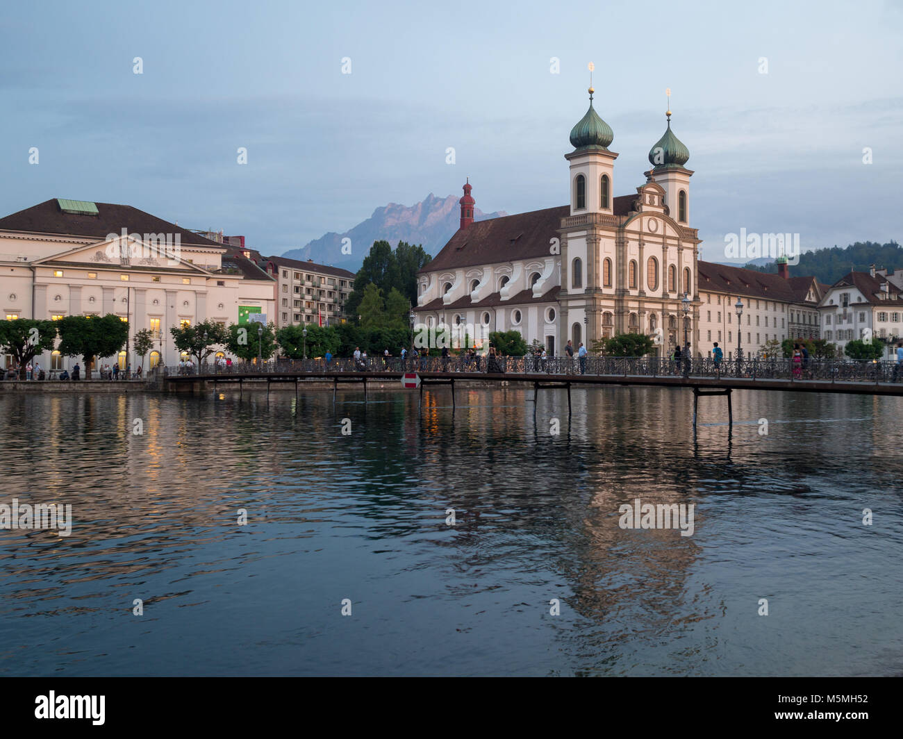 Luzern Jesuit Church Stock Photo - Alamy