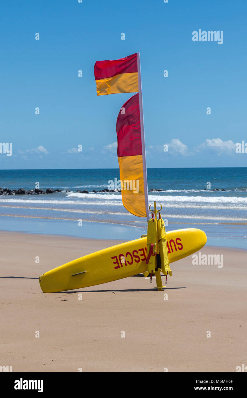 Bargara Beach Qld Surf Lifesaving Stock Photo - Alamy