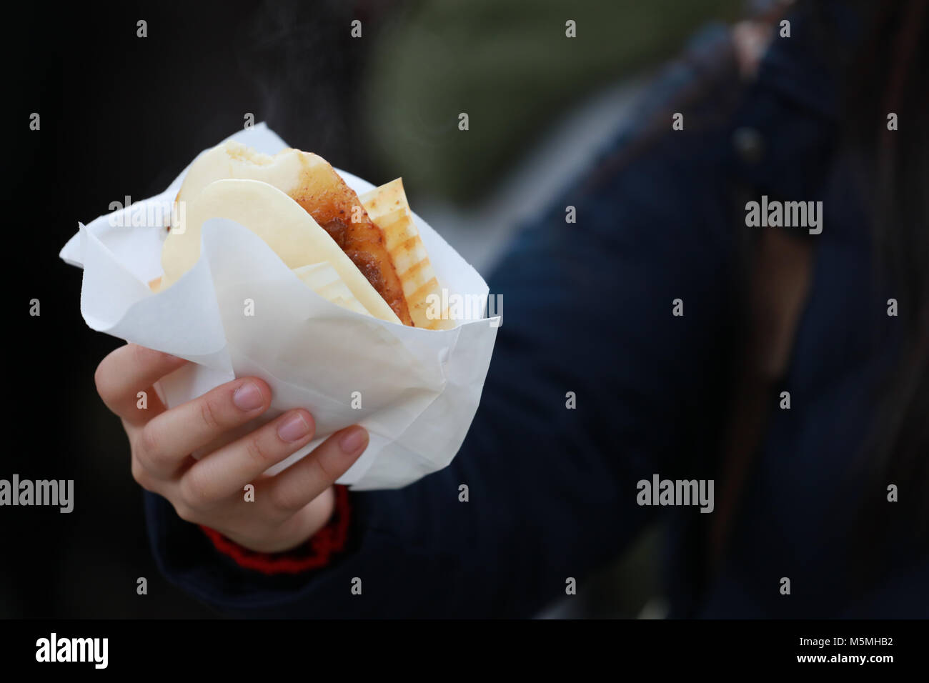 japan food in girl hand Stock Photo - Alamy