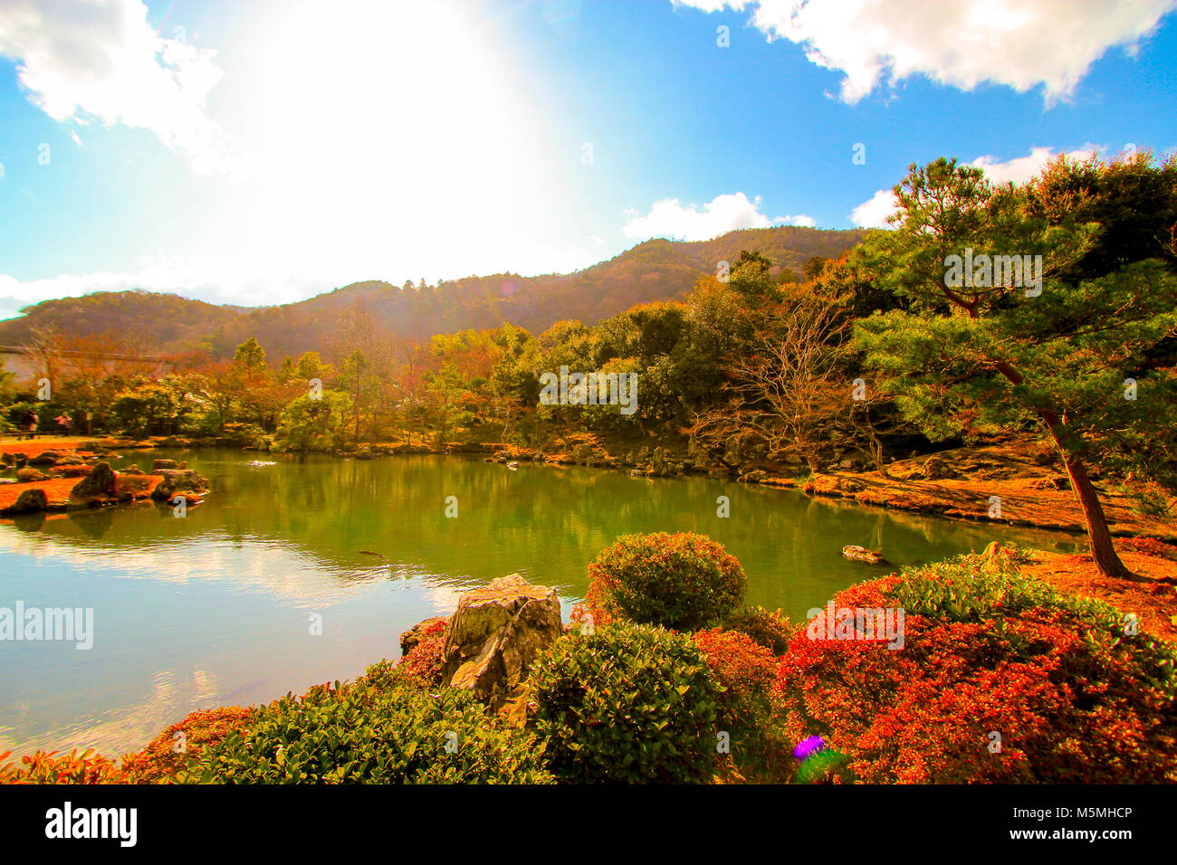garden of the tenryu-ji temple, Arashiyama Kyoto Japan Stock Photo - Alamy