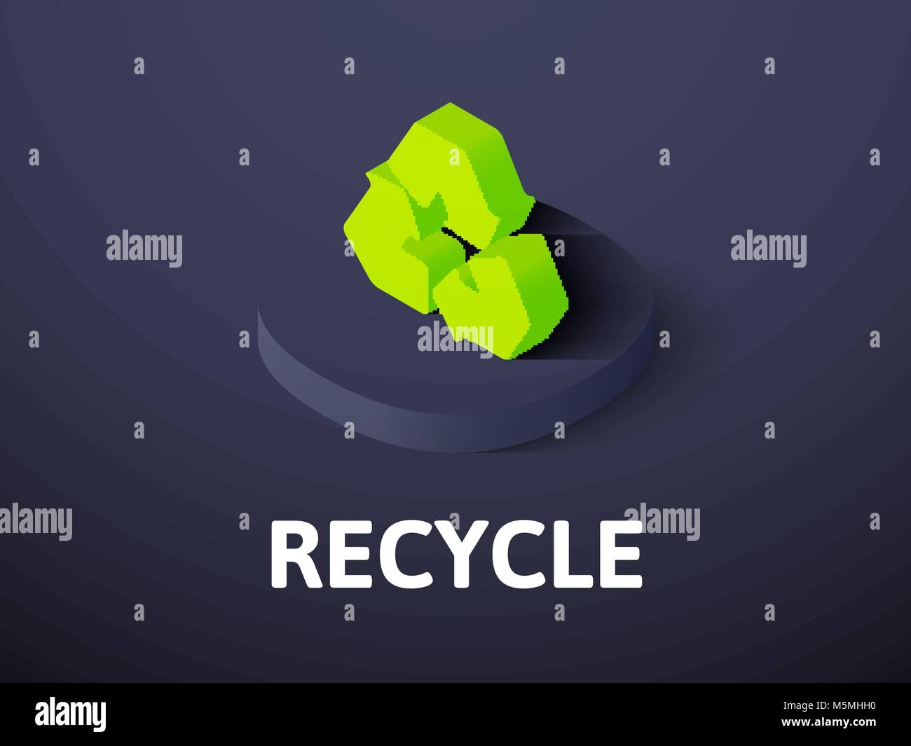 Isometric waste recycle garbage hi-res stock photography and images - Alamy