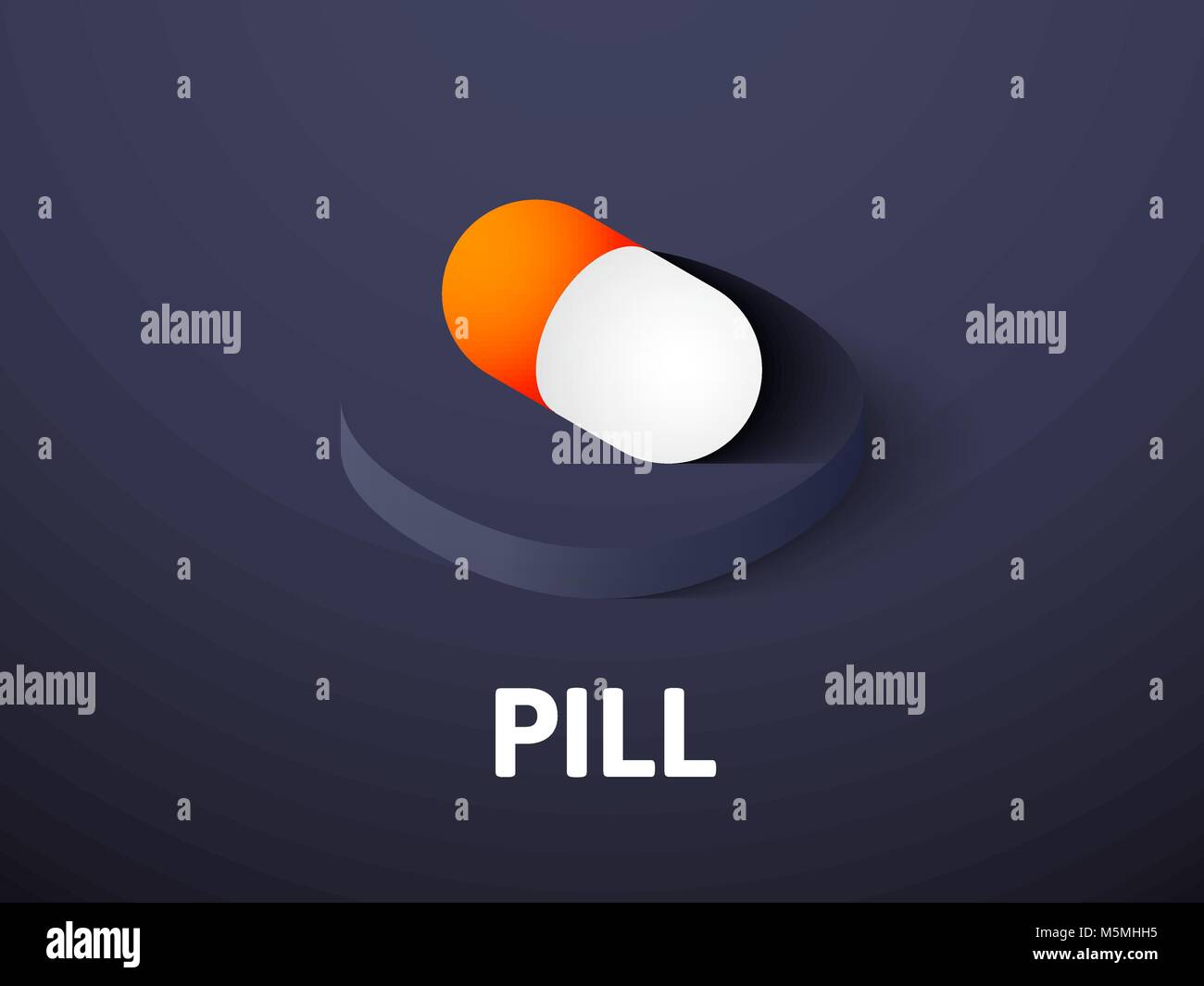 Medical capsule on background Stock Vector Images - Alamy
