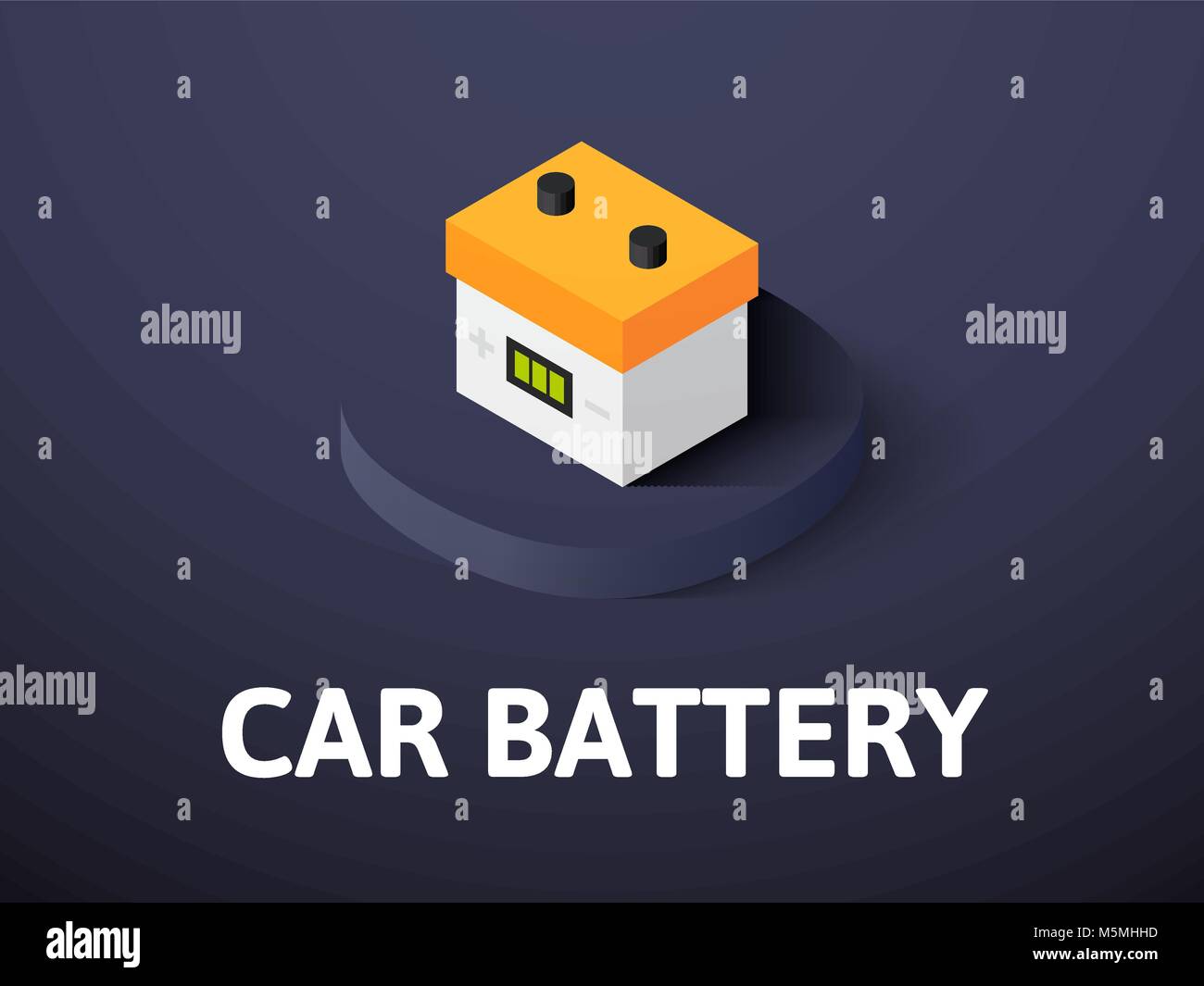 12v car battery on charge Stock Vector Images - Alamy