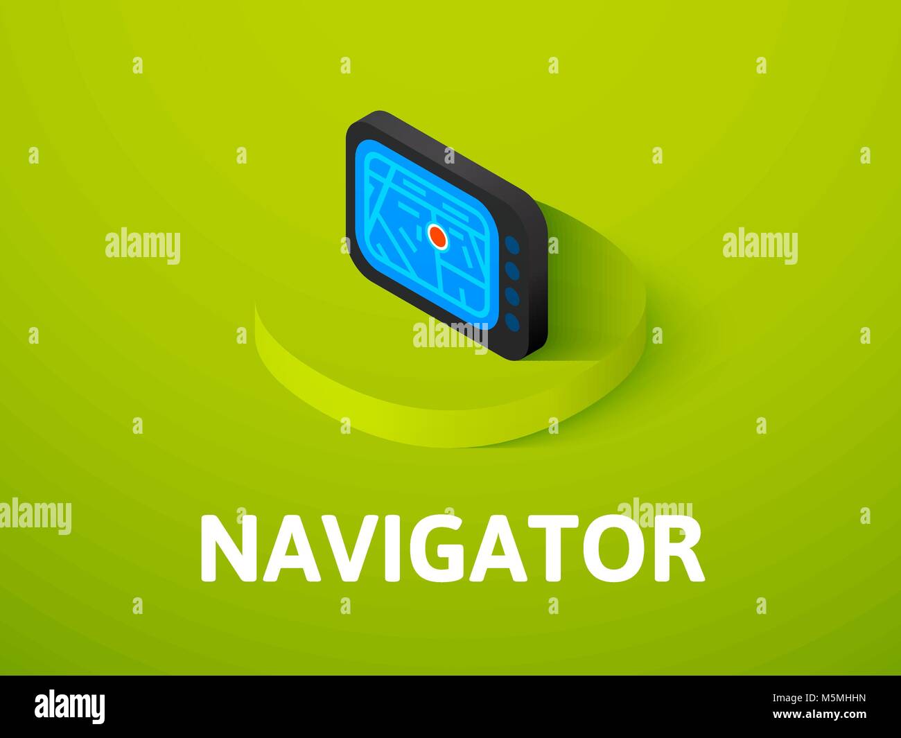 Navigation concept 3d isometric infographic hi-res stock photography ...