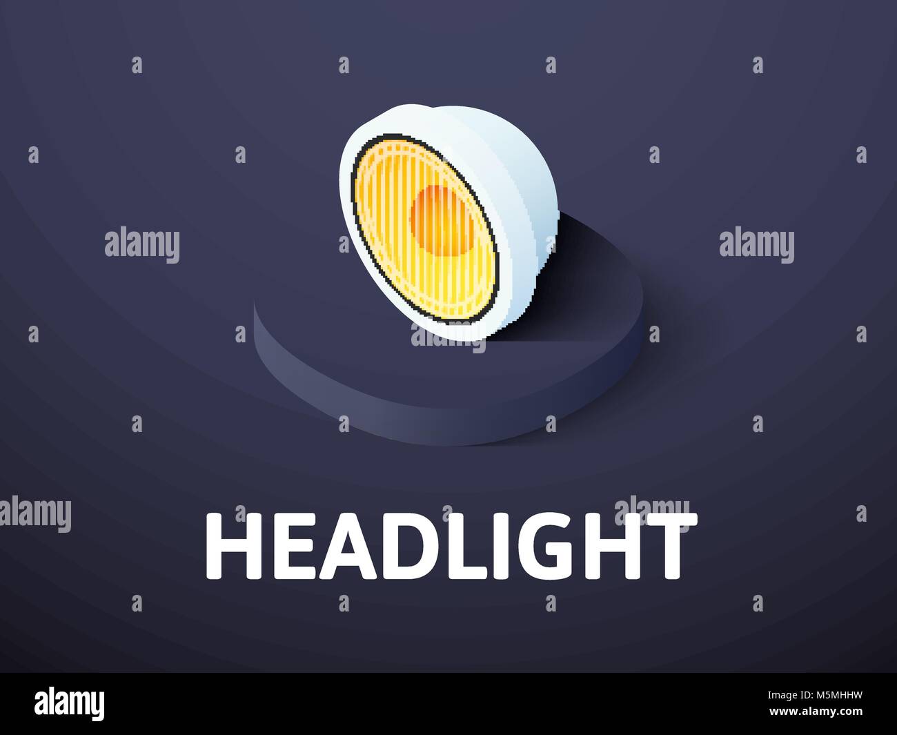 Car front headlights on Stock Vector Images - Alamy