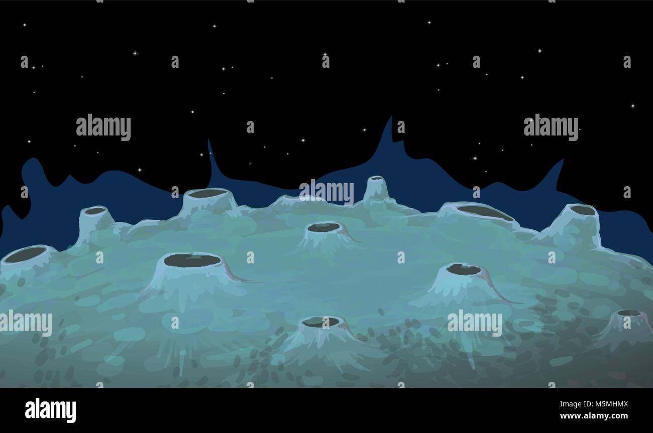 Moon Surface Stock Vector Images - Alamy