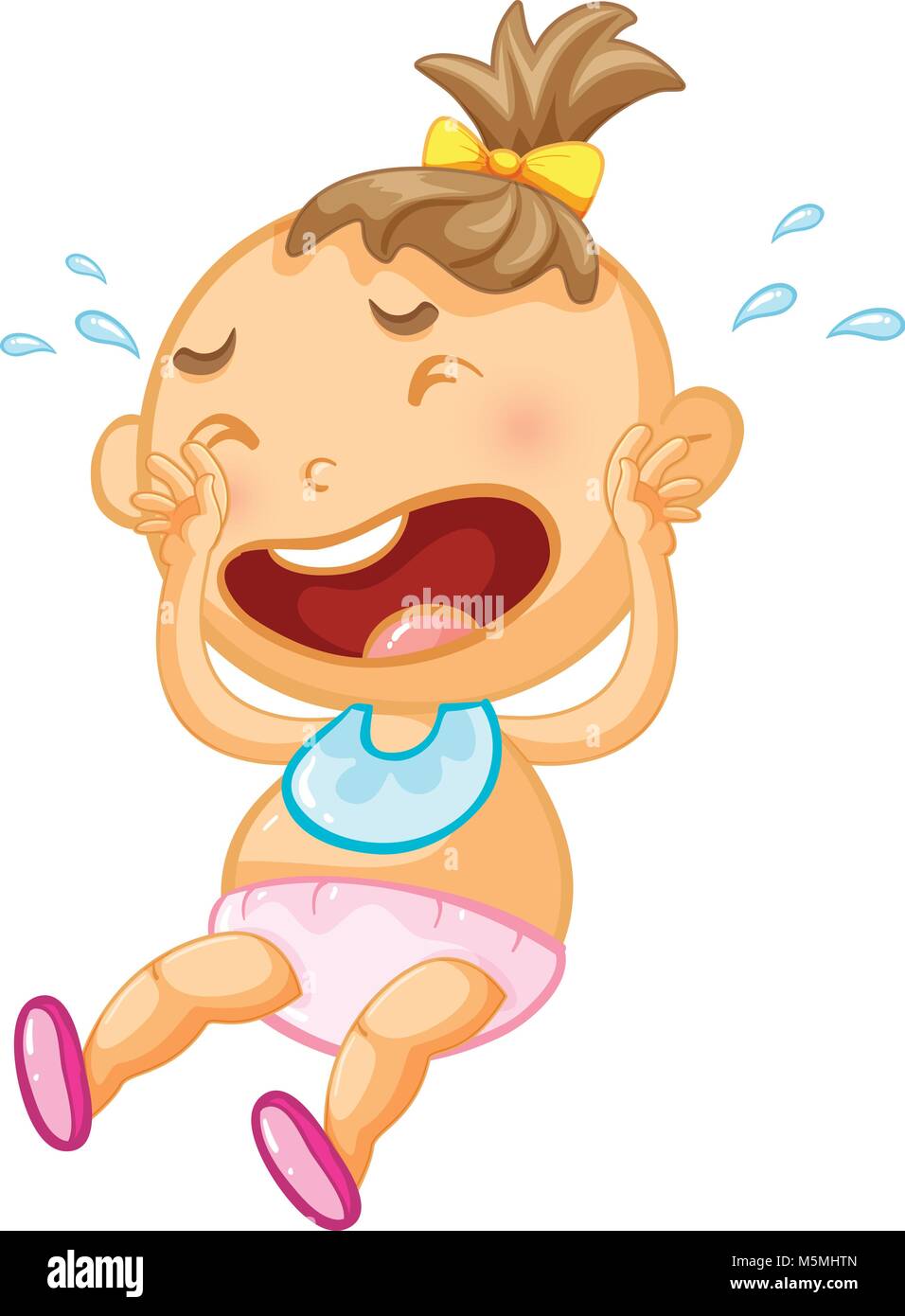 Animated Baby Girl Crying
