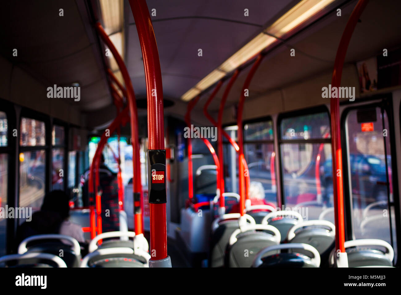 Stop request button in a bus hi-res stock photography and images - Alamy