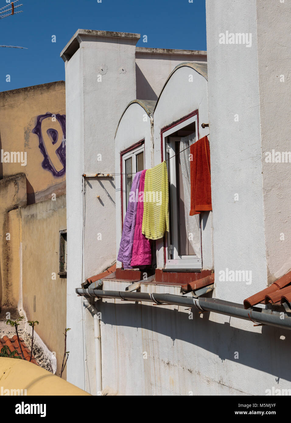 Typical portuguese architecture windows hi-res stock photography and ...