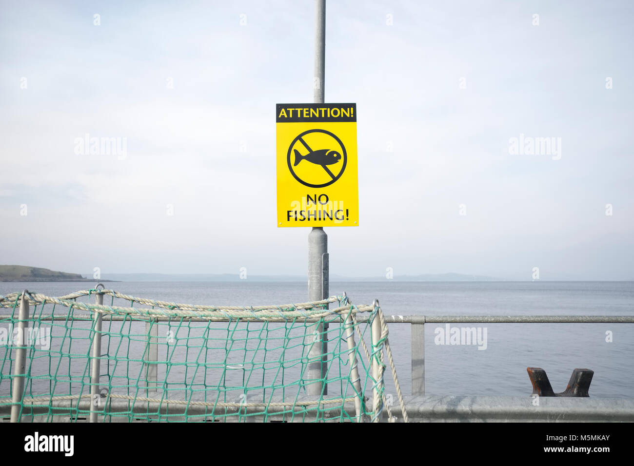 Warning sign on jetty hi-res stock photography and images - Alamy
