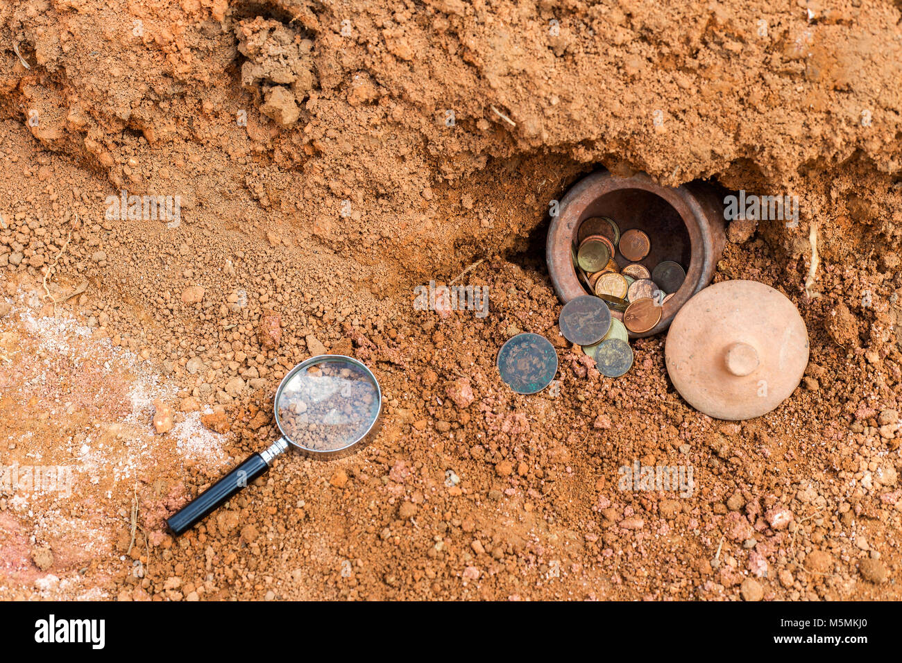 Discovering treasure hi-res stock photography and images - Alamy