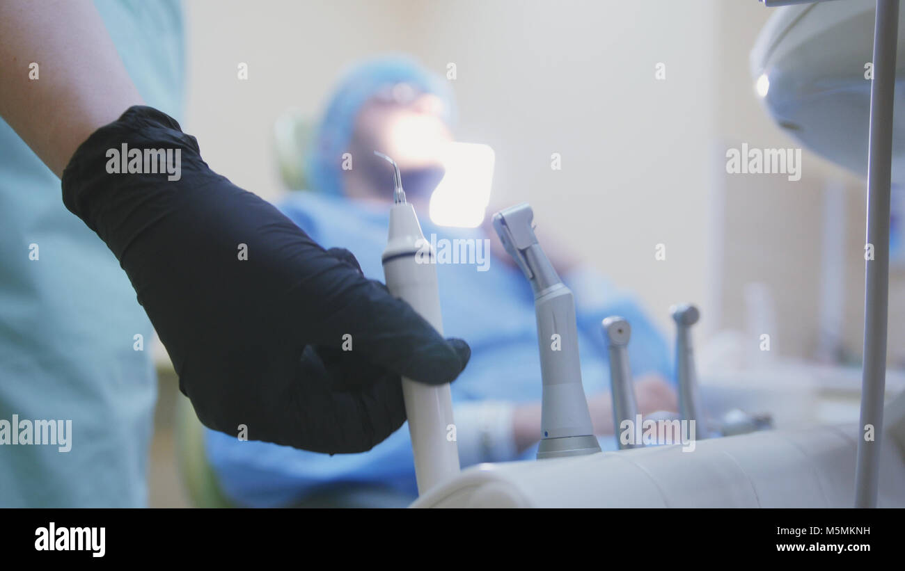 Dentistry - technology equipment of stomatology clinic Stock Photo - Alamy