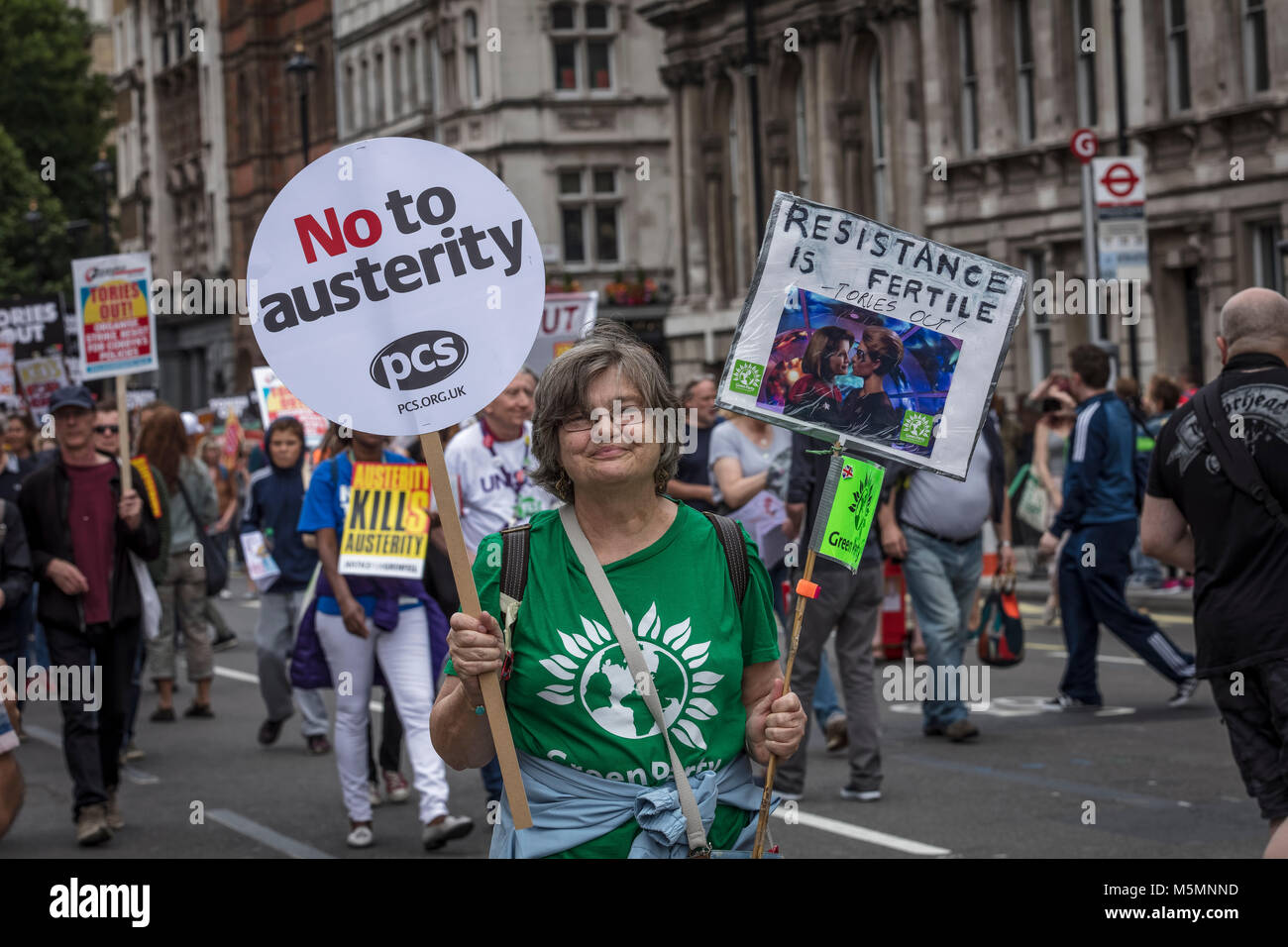 Green protestors hi-res stock photography and images - Alamy