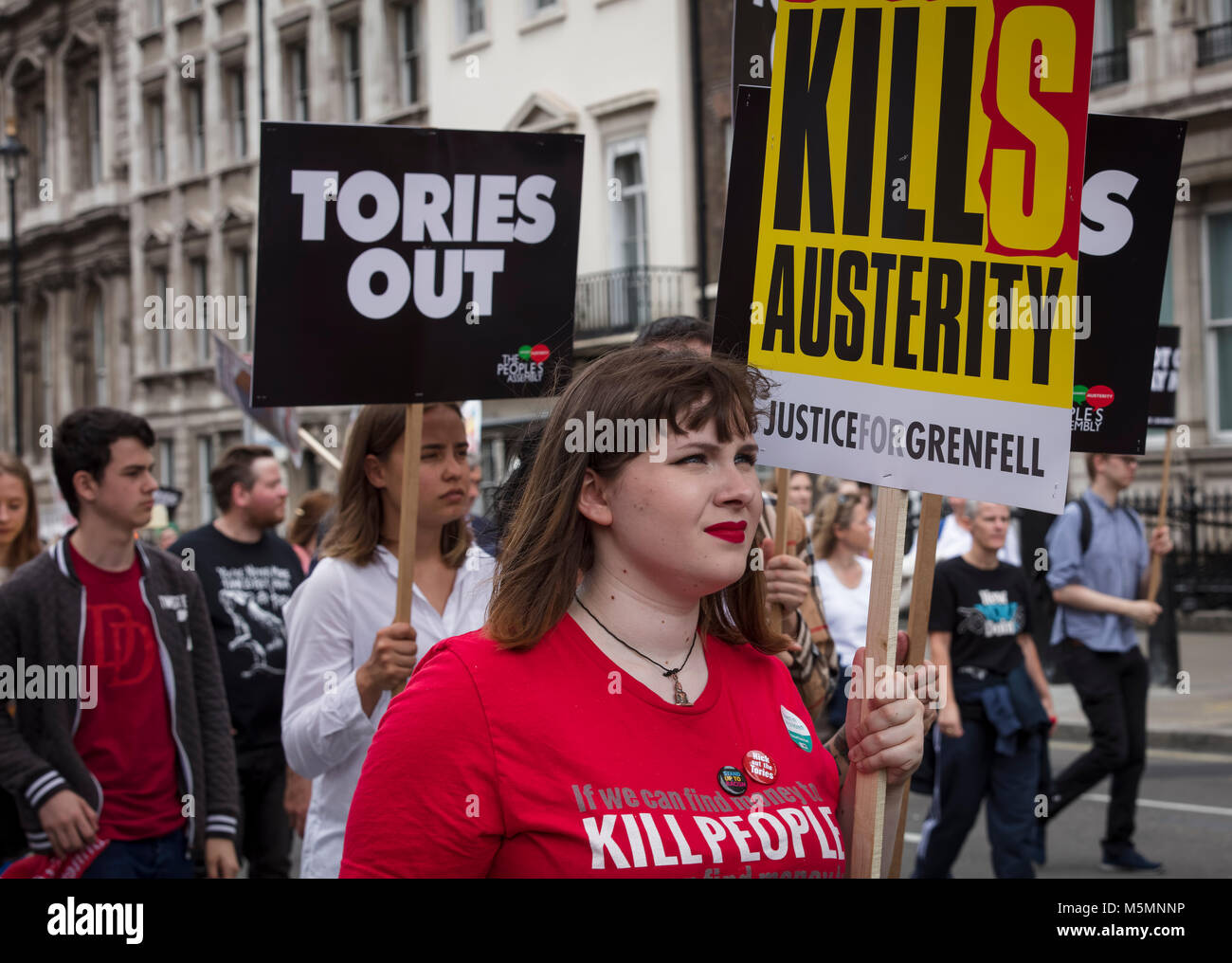 Tory government protest hi-res stock photography and images - Alamy