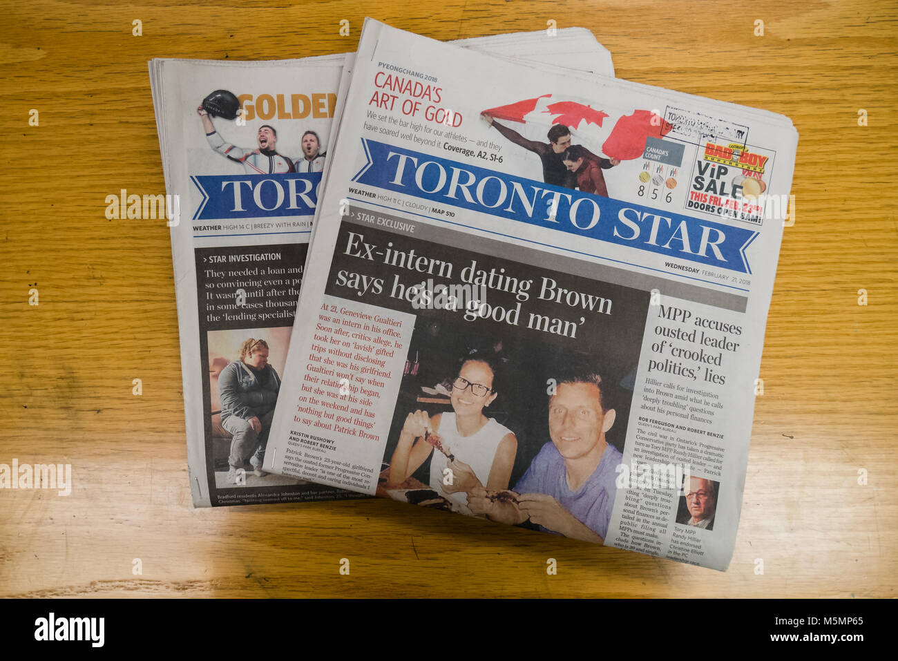 toronto stars newspaper Stock Photo - Alamy
