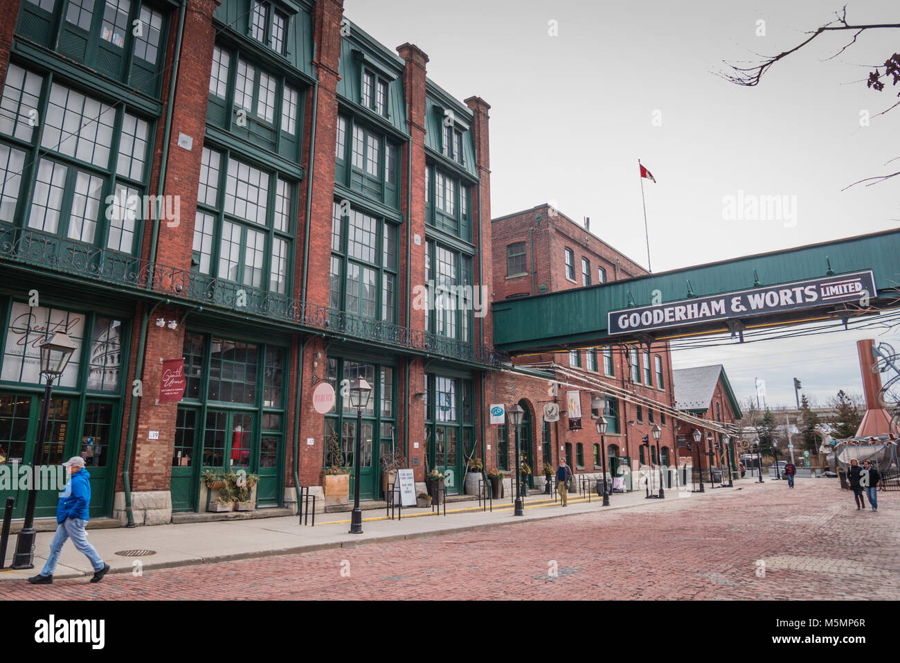 toronto distillery district is a historic landmark Stock Photo - Alamy