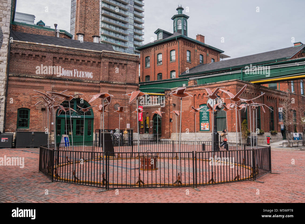 toronto distillery district is a historic landmark Stock Photo - Alamy