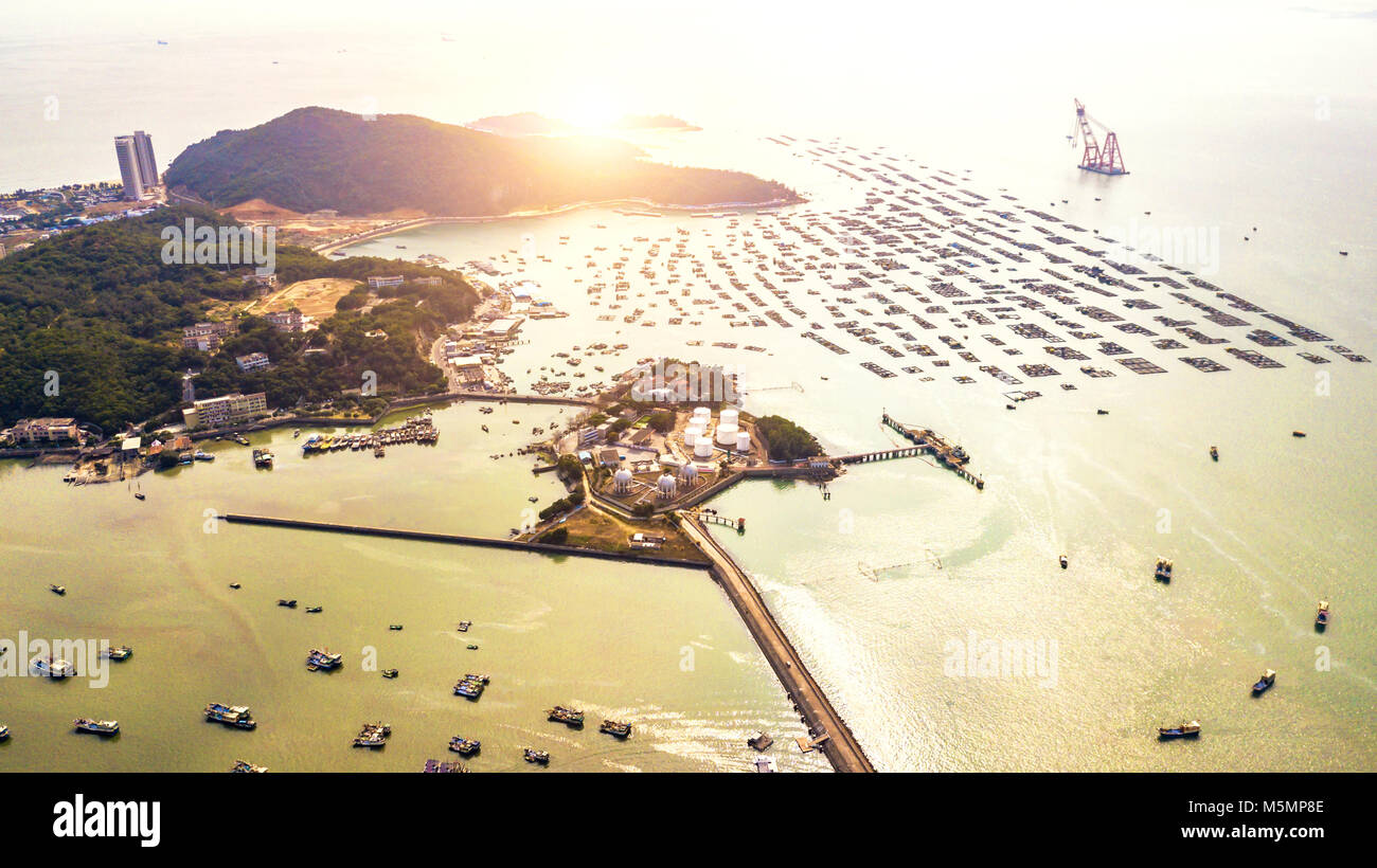 Aerial photo beach natural scenery Stock Photo - Alamy