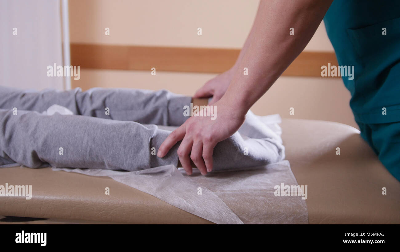Osteopathy manual therapy for woman's feet Stock Photo - Alamy