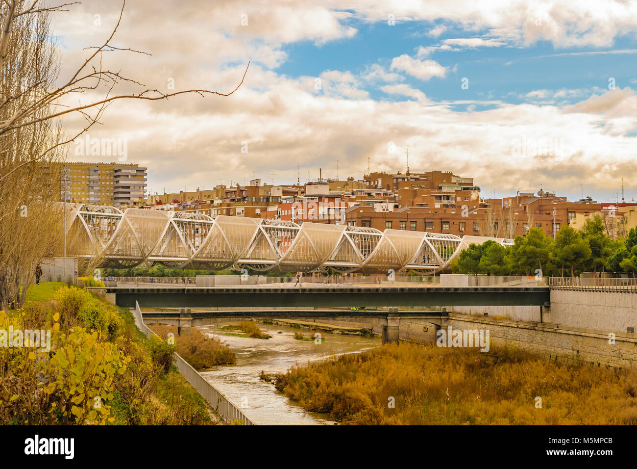 Bridge by perrault madrid rio park hi-res stock photography and images ...