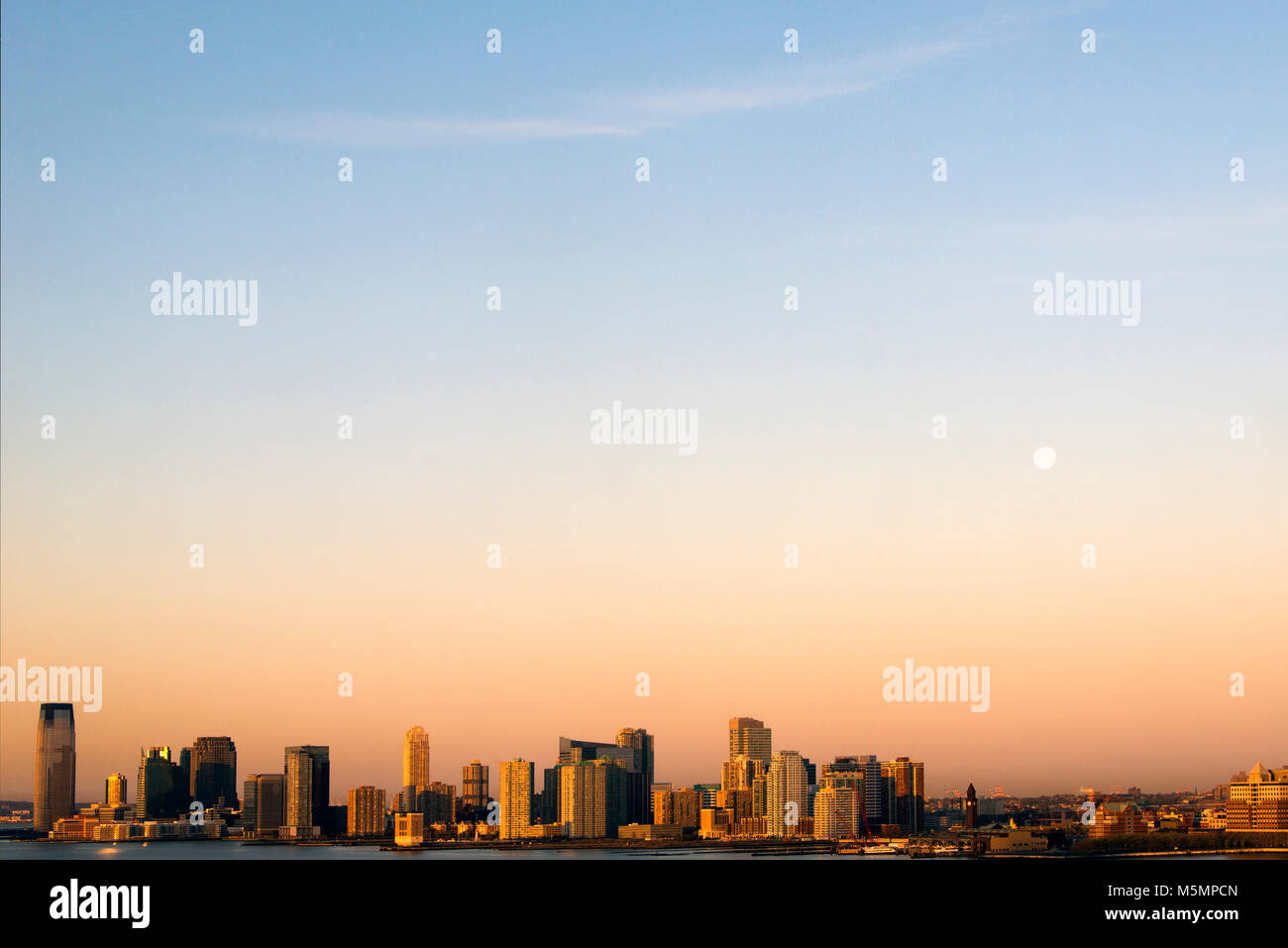 A rare view of downtown NYC skyline Stock Photo - Alamy
