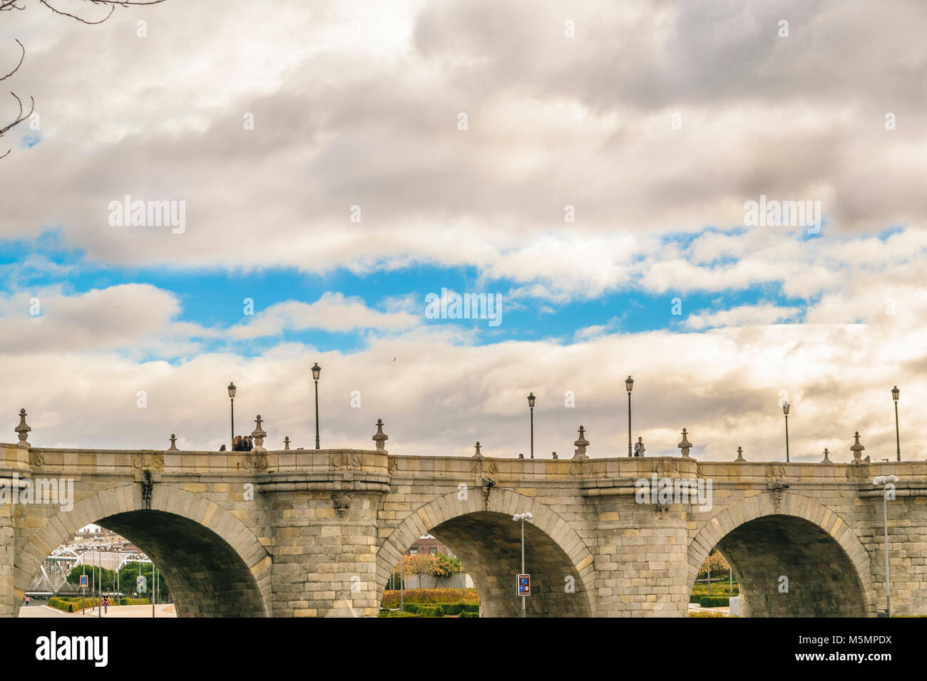 Segovia bridge, a renaissance fourteenth century style construction ...