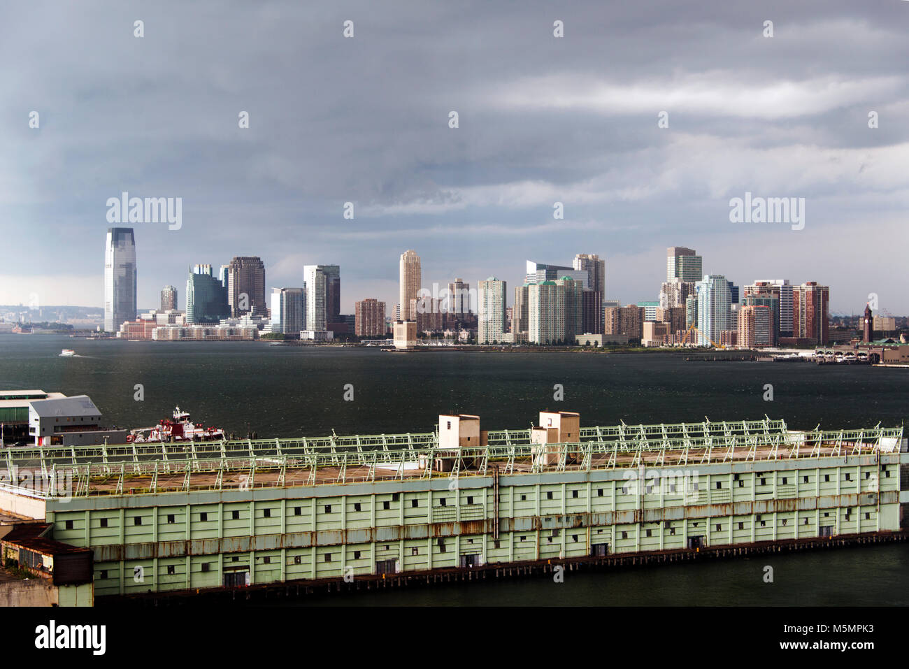A rare view of downtown NYC skyline Stock Photo - Alamy