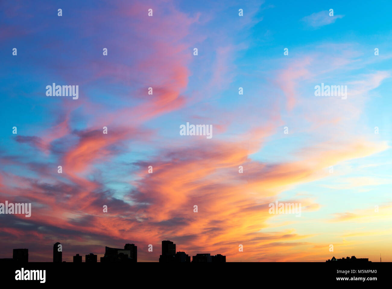A rare view of downtown NYC skyline Stock Photo - Alamy