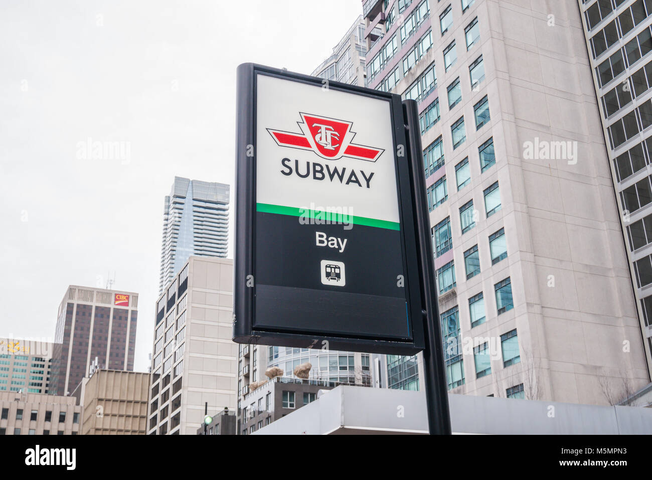 toronto subway station sign Stock Photo - Alamy