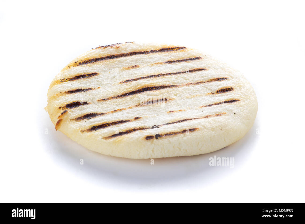 Venezuelan traditional food, arepas on a white background Stock Photo ...