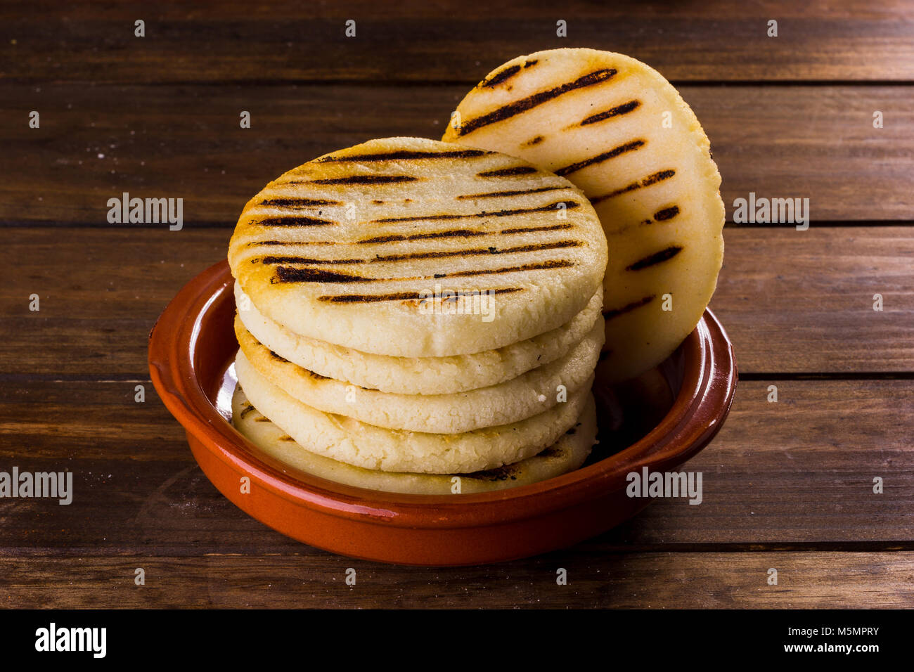 Arepas, Venezuelan traditional food Stock Photo - Alamy
