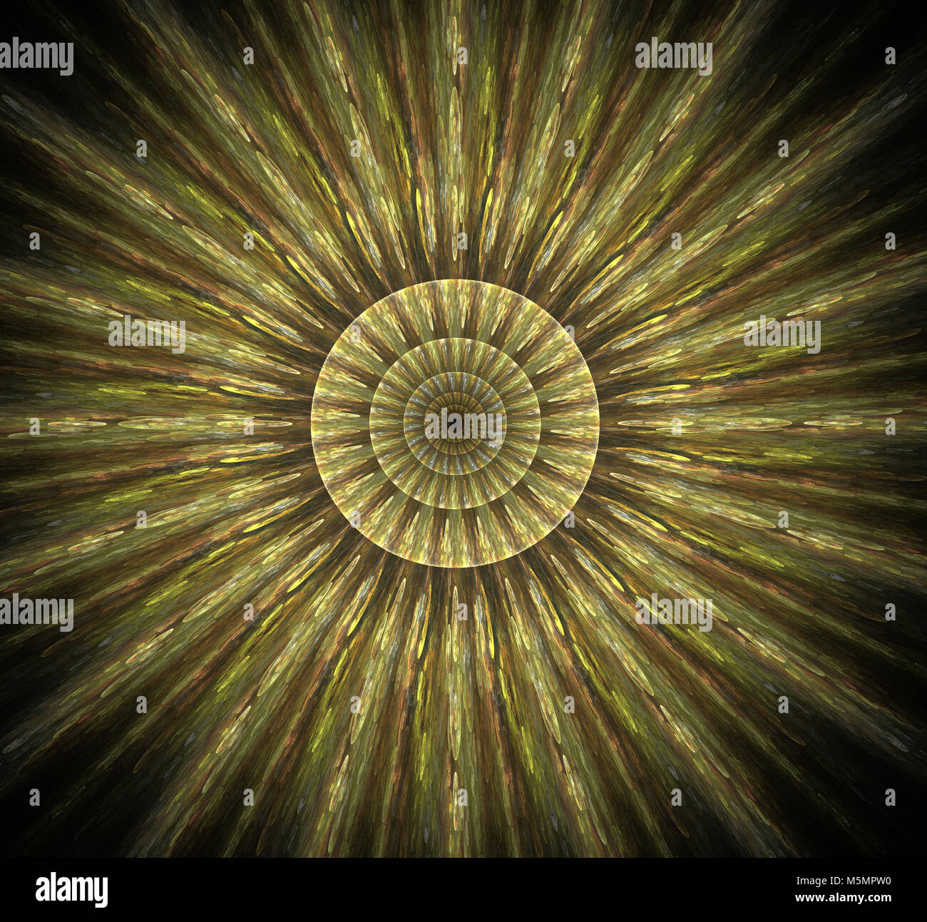 Bright abstract fractal yellow sun, Fractal sun fantasy Stock Photo - Alamy