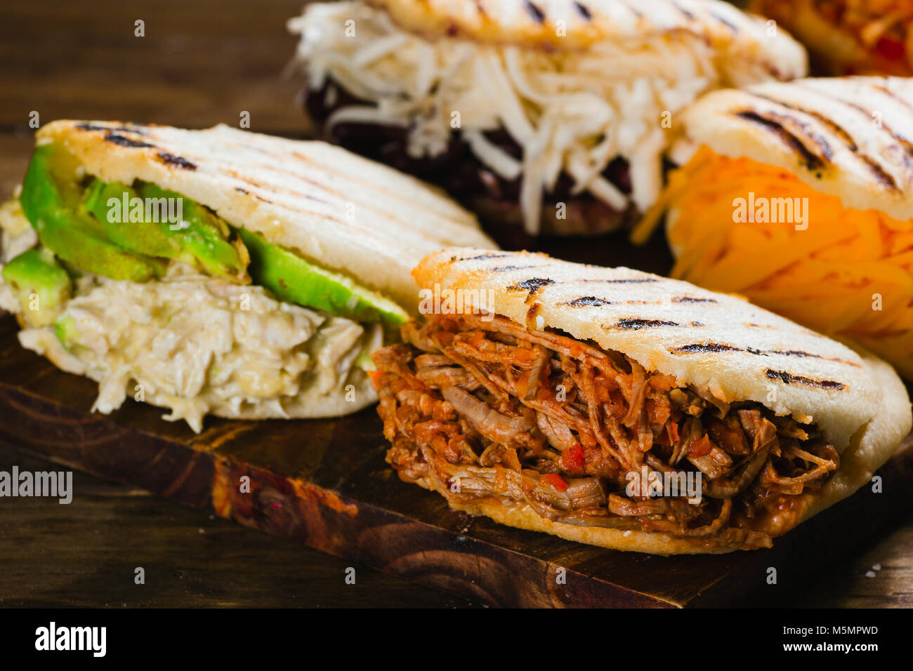 Different types of arepas, the typical Venezuelan food Stock Photo - Alamy