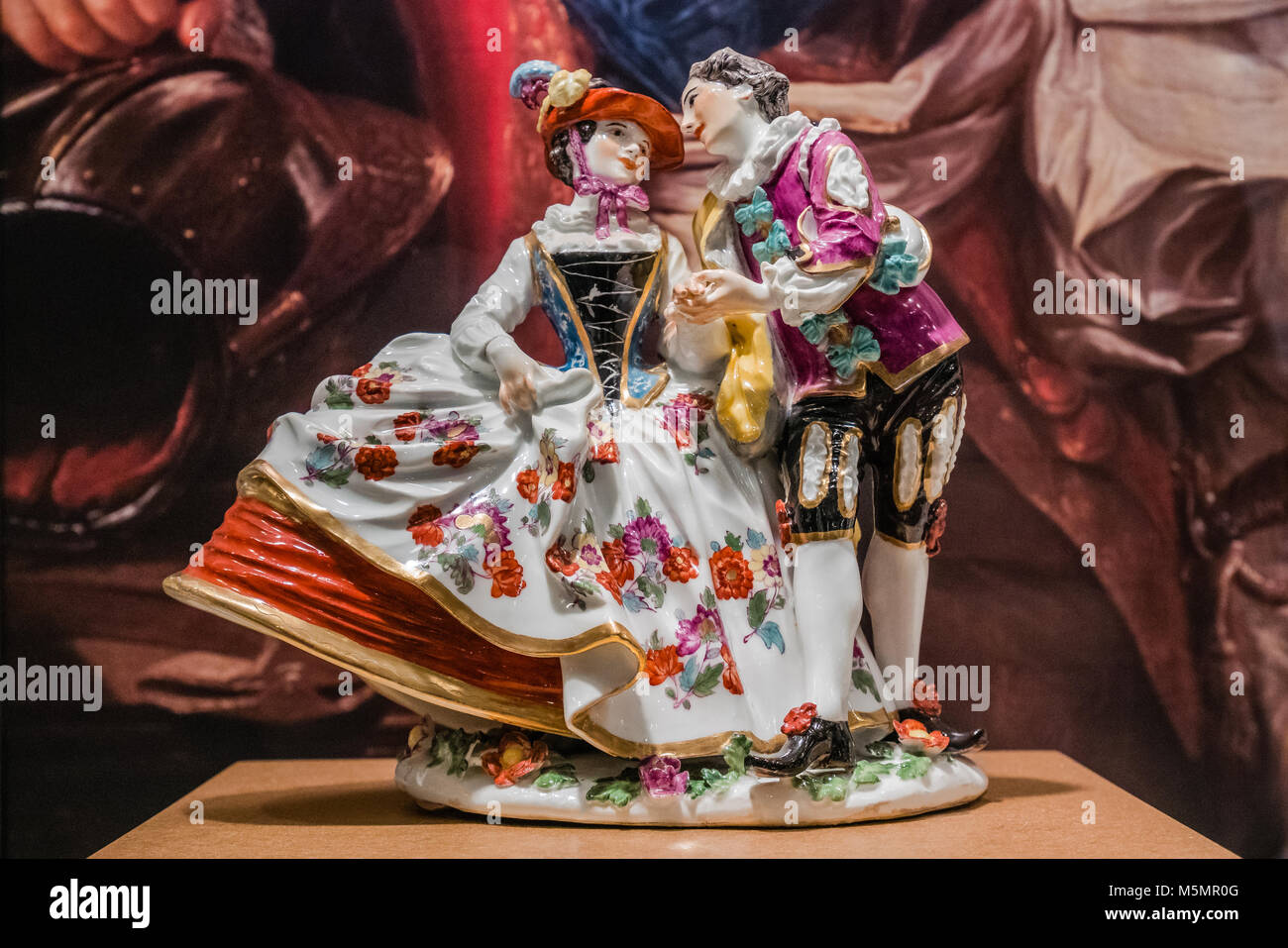 ceramic figures spanish lovers Stock Photo - Alamy