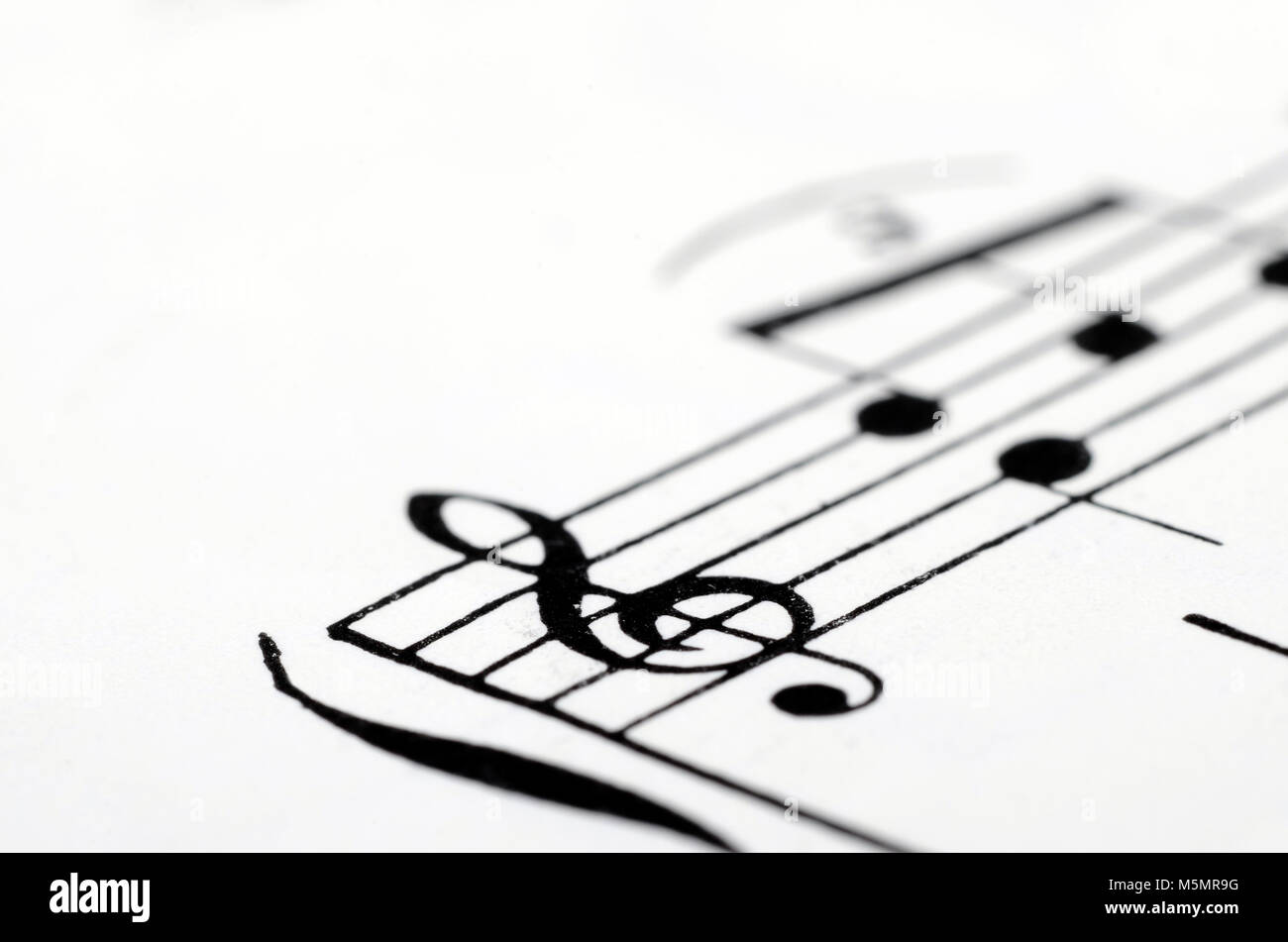 Music notes score background, piano score, close up Stock Photo - Alamy