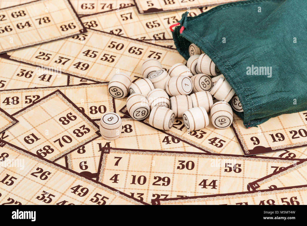 Russian lotto with kegs Stock Photo - Alamy