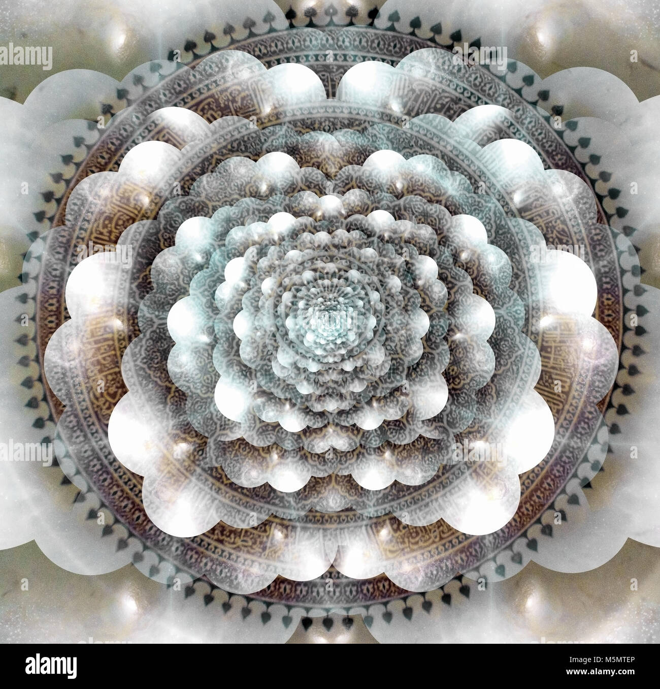 Mandala and multi-layered spaces Stock Photo - Alamy