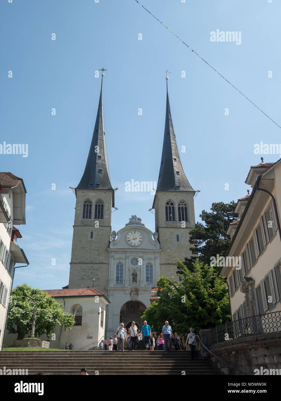 Church of St. Leodegar, Luzern Stock Photo - Alamy