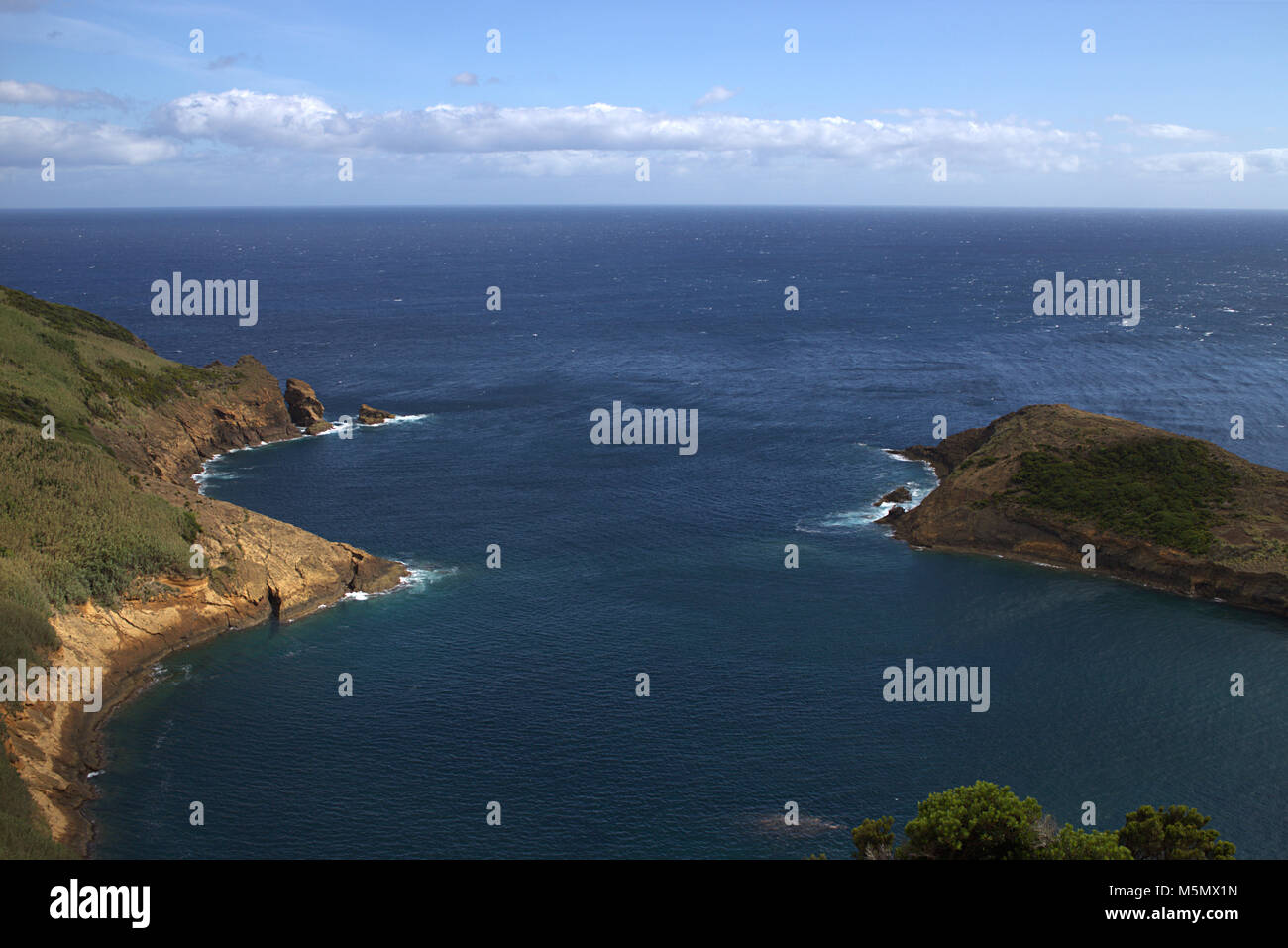 Sascape of wild Faial Island, Azores, Portugal - Azores islands Stock ...