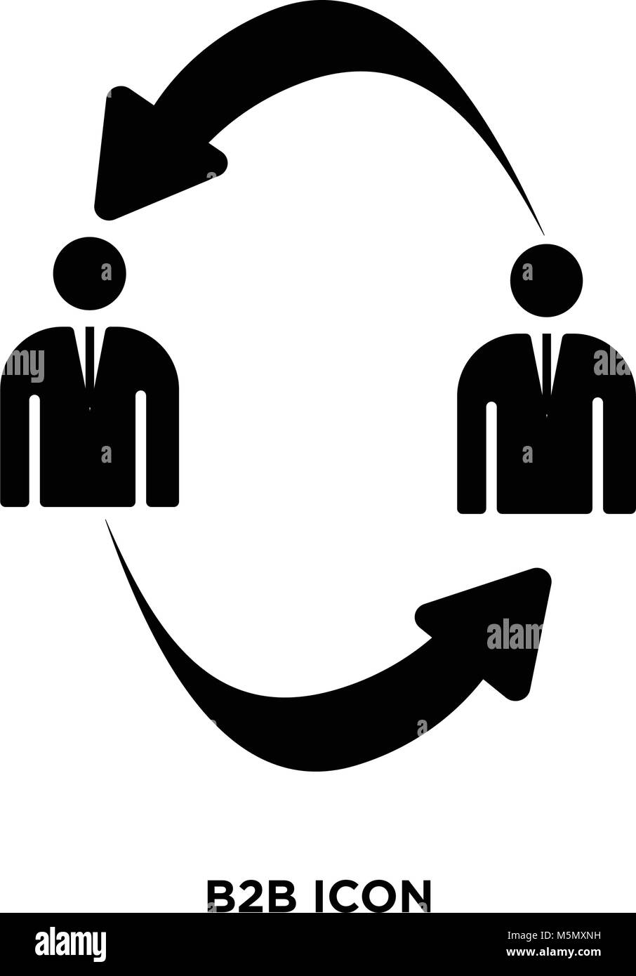 b2b icon vector Stock Vector Image & Art - Alamy