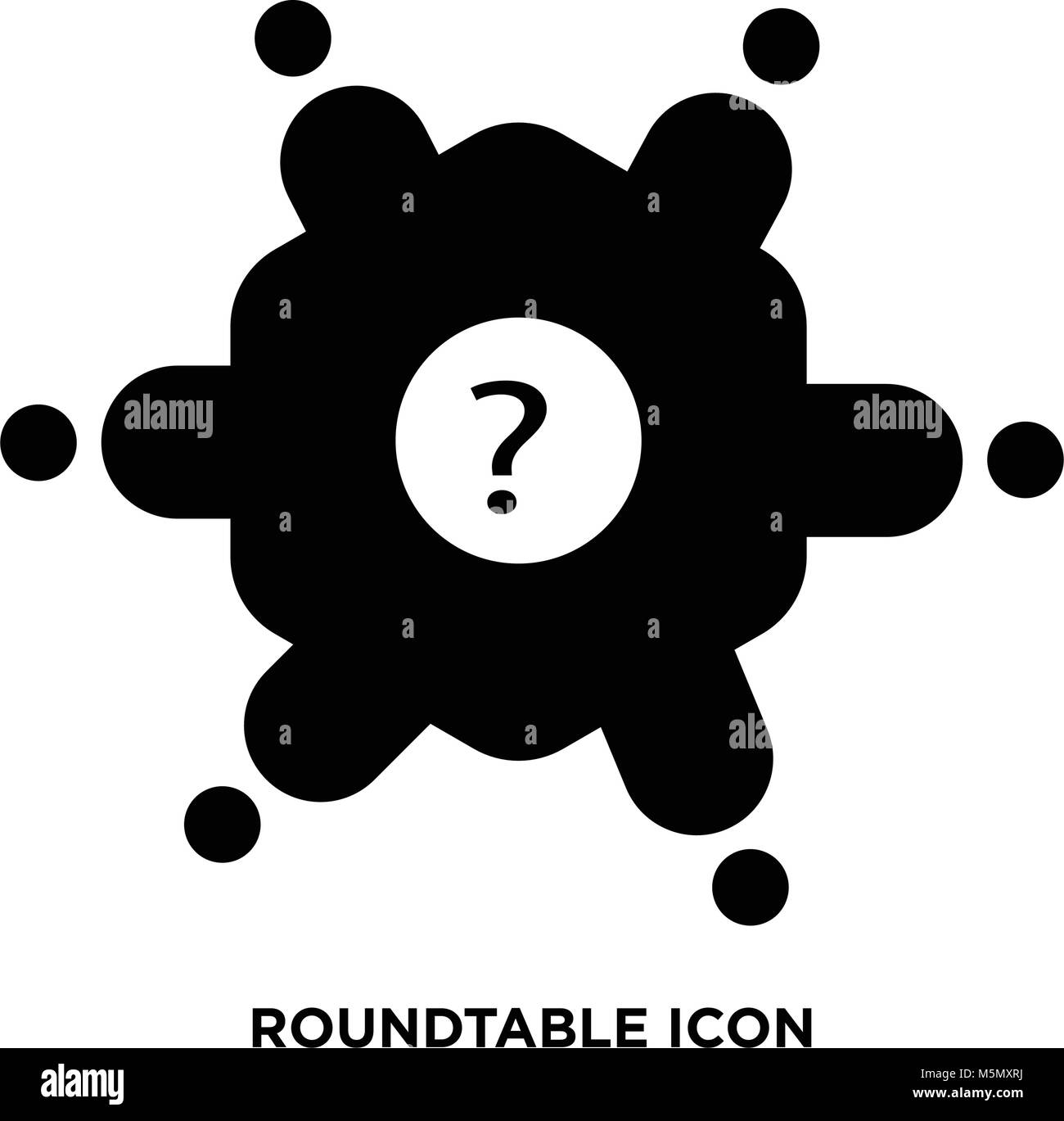 roundtable icon vector Stock Vector Image & Art - Alamy