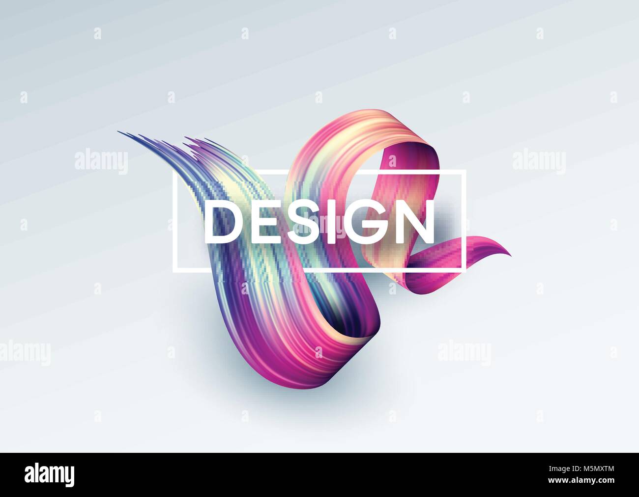 Bright Color Paint Stains for Modern Poster. Tranding design. Vector ...